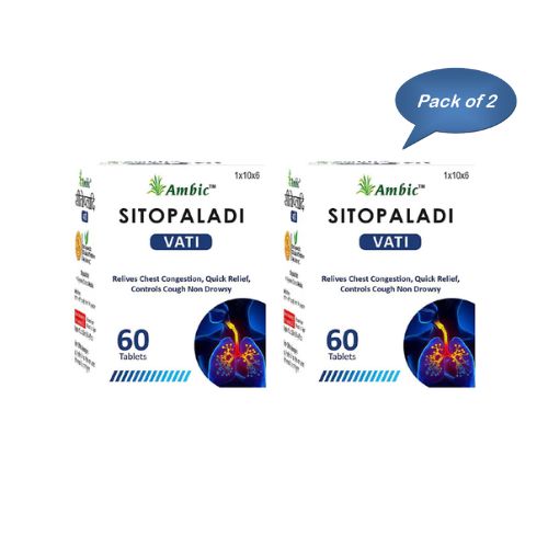 Ambic Sitopaladi 60 Tablets (Pack Of 2) – Uniqrr.com(यूनिकर)