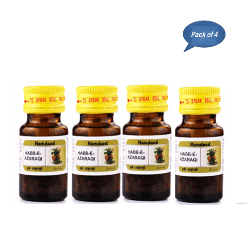 Hamdard Habb-E-Azaraqi 100 Tablets (Pack of 4) – Uniqrr.com(यूनिकर)
